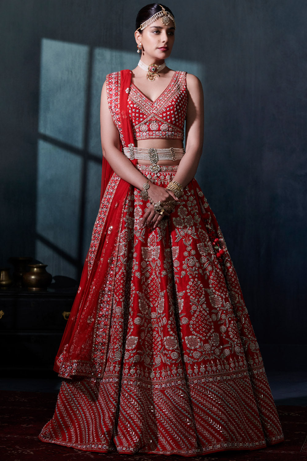 Piari Lehenga Set – Red - Anita Dongre – JUNN