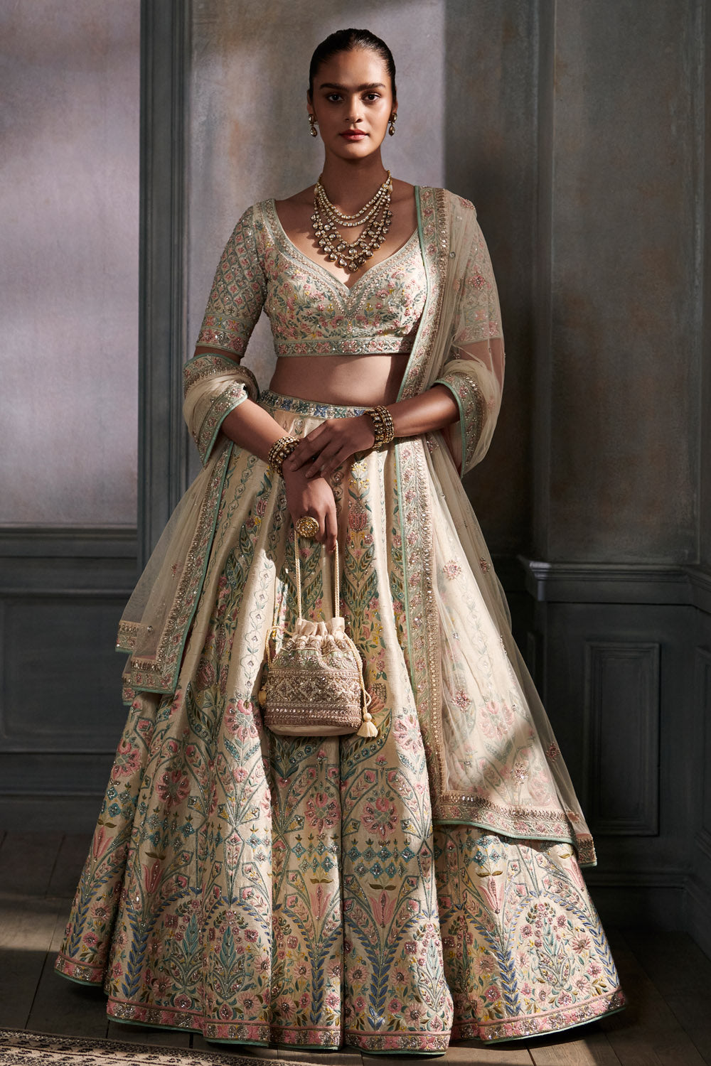 Veena Lehenga Set - Cream - Anita Dongre – JUNN